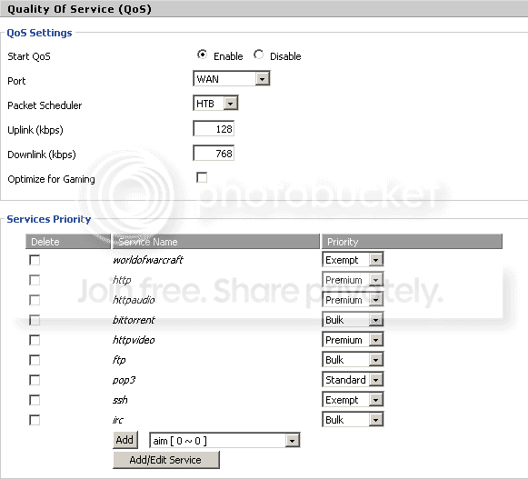 DD-WRT :: View topic - Recommended QoS Settings (QoS screenshots)