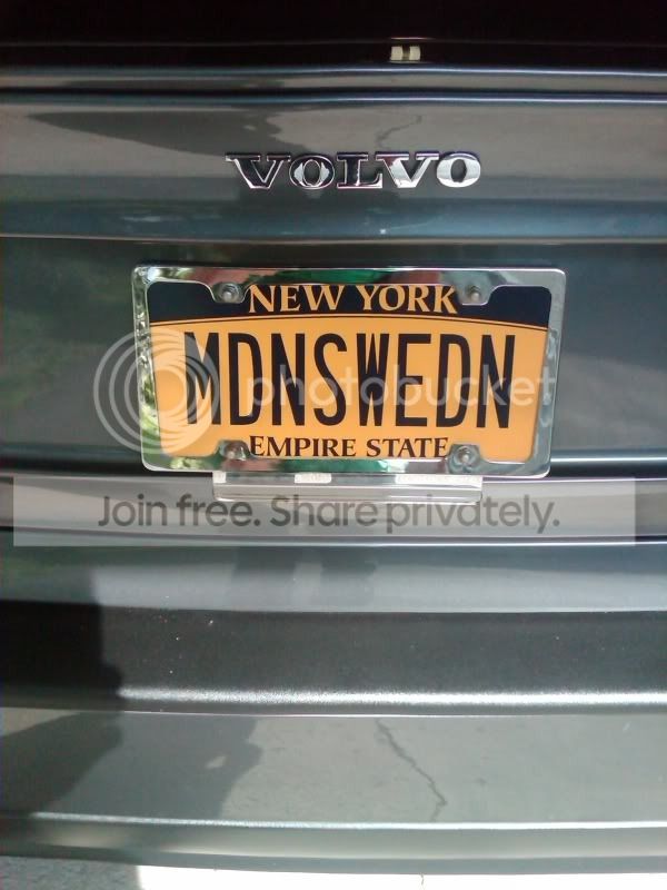 Vanity Plate Ideas | Page 5 | SwedeSpeed - Volvo Performance Forum